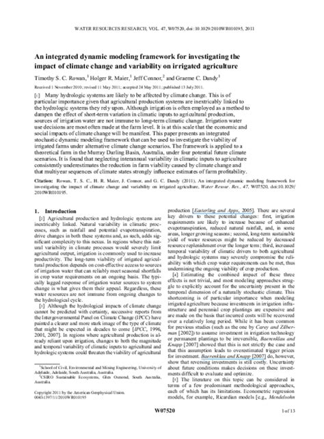 pdf an integrated dynamic modeling framework for investigating the