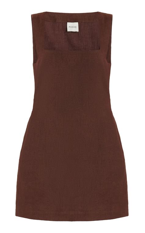 Alice Linen Mini Dress By Posse Moda Operandi En 2024