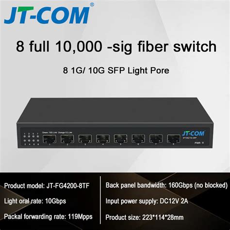 JT COM Gigabit SFP Ports L Managed Network Switch With Console G G G SFP Port