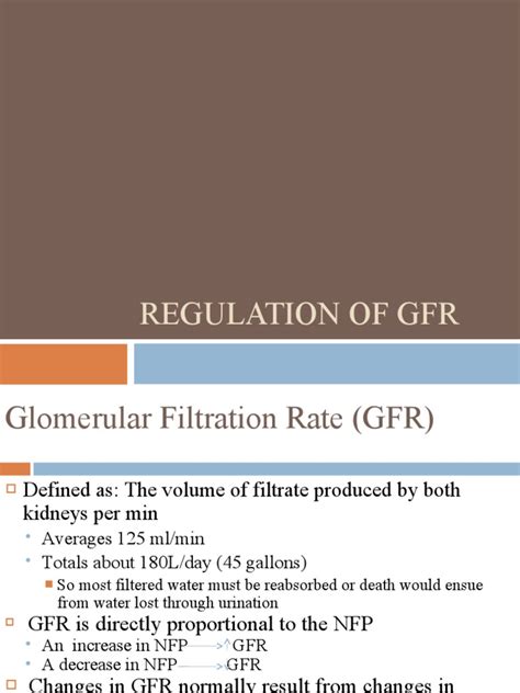 Regulation Of Gfr Pdf