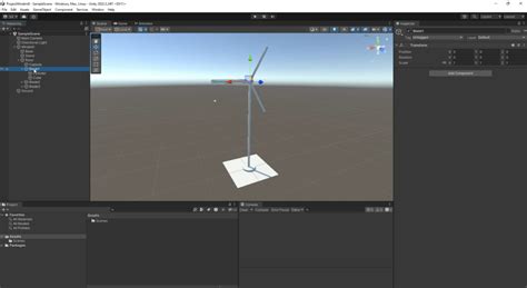 Windmill Creating A Complex Object Using Unity Primitives Faramira