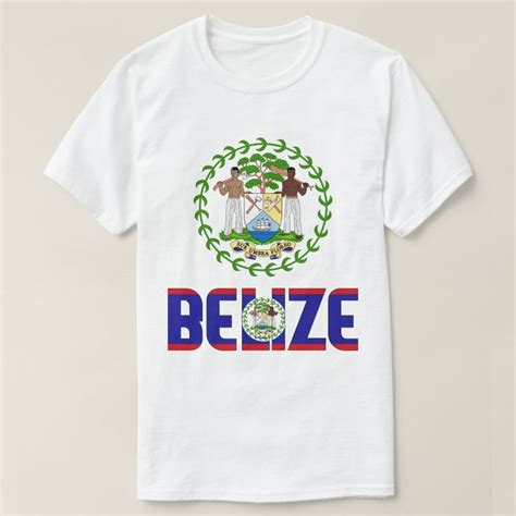 Belize Flag And Coat Of Arms Patriotic T Shirt Zazzle In 2022