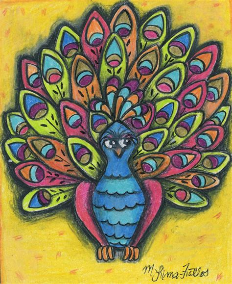 Ts Of Creation Artist Blog Peacock Colored Pencil Original