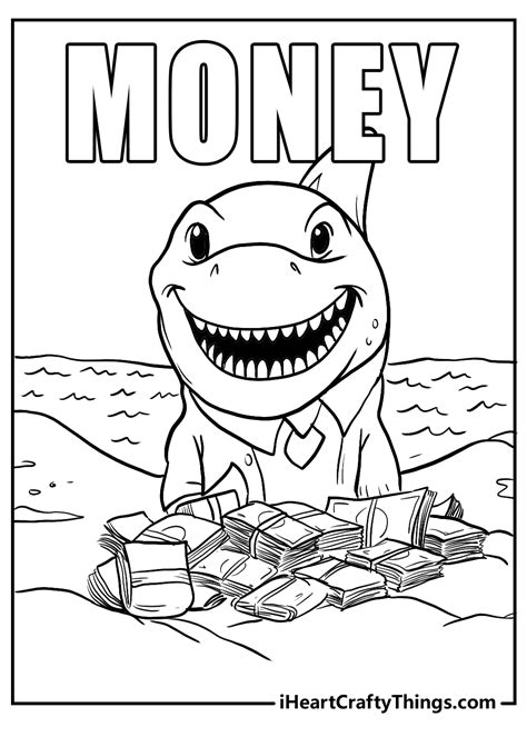Money Coloring Pages Clipart Bag Tattoo Designs Drawing Tattoos Bags