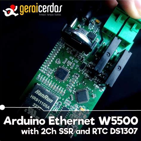 Promo Ethernet Arduino Controller 2 Channel Ssr Atmega328p W5500 Ds1307