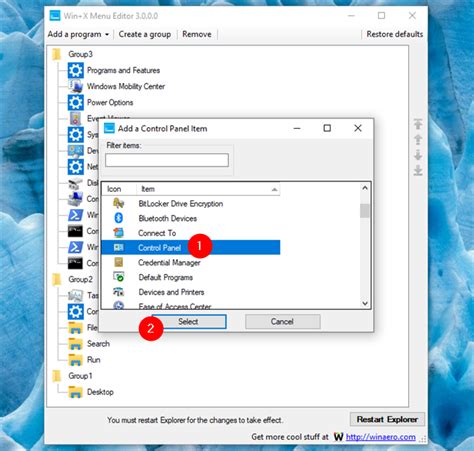 How To Show Cmd Powershell And Control Panel In The Windows 10 Winx Menu