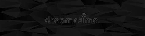 Abstract Geometric Chaos In Black Polygonal Background For Modern Design Stock Illustration
