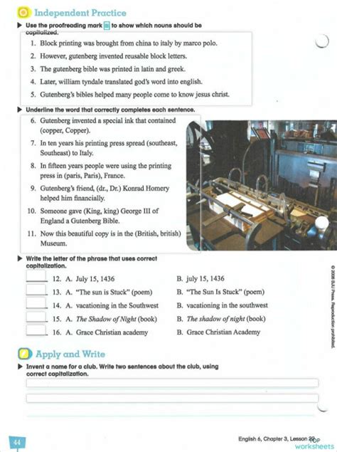 Lesson 25 Singular And Plural Nouns Pg 49 Interactive Worksheet