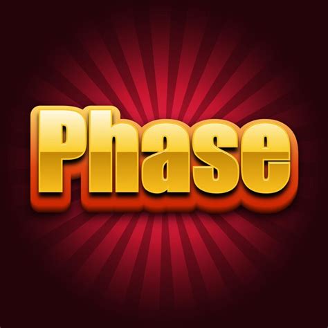 Premium Photo Phase Text Effect Gold  Attractive Background Card Photo