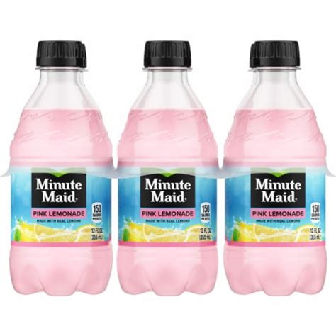 Minute Maid® Pink Lemonade Fruit Drink Bottles 6 Pk 12 Fl Oz Kroger