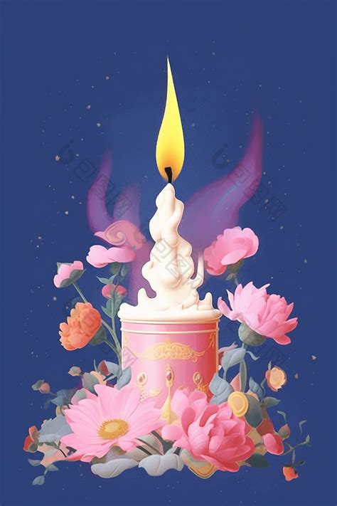 蜡烛插画高清图片下载 包图网