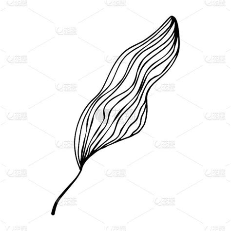 树叶在涂鸦风格矢量插图