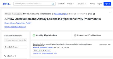Citation Report Airflow Obstruction And Airway Lesions In