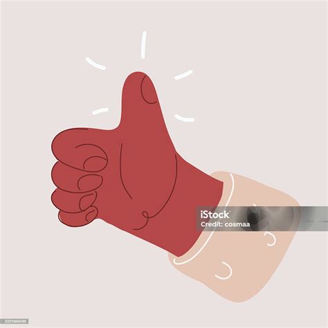 Ilustración De Ilustración Vectorial De Pulgar Hacia Arriba Y Más