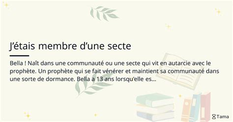 Lire Jétais Membre Dune Secte Télécharger Gratuitement Tama