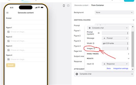 how to use text and image as openai single prompt ask for help