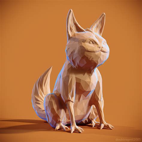 Low Poly Loth Cat Papercraft 3d Model 3d Printable Cgtrader