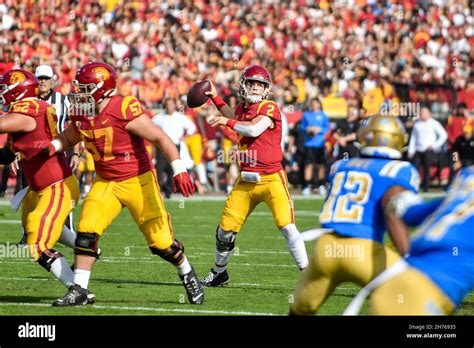 Los Angeles Ca 20th Nov 2021 Usc Trojans Quarterback Usc Trojans