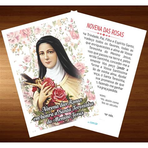 Santinhos De Promessa Diversas Orações Santa Teresinha Menino Jesus