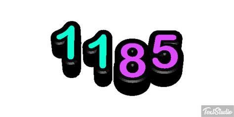 1185 Number Animated  Logo Designs