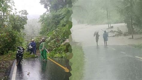 Berita Foto Banjir Dan Tanah Longsor Di Desa Bantane Dan Pulutan Kabupaten Kepulauan Talaud