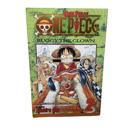 One Piece Vol 2 Gold Foil Cover First Print Manga English Buggy The Clown Single Volumes