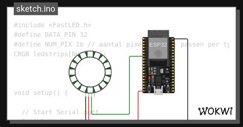 fastled demo wokwi esp32 stm32 arduino simulator