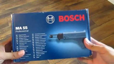 Unpacking / unboxing drywall screwdriver Bosch MA 55 1600Z0000Y - YouTube
