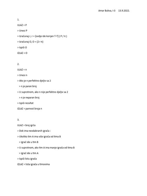 Programiranje Prvi Zadatak Pdf