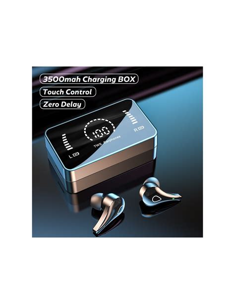 Écouteurs sans fil Bluetooth 3500 TWS oreillettes étanches avec boîte de charge 5 0 mAh stéréo