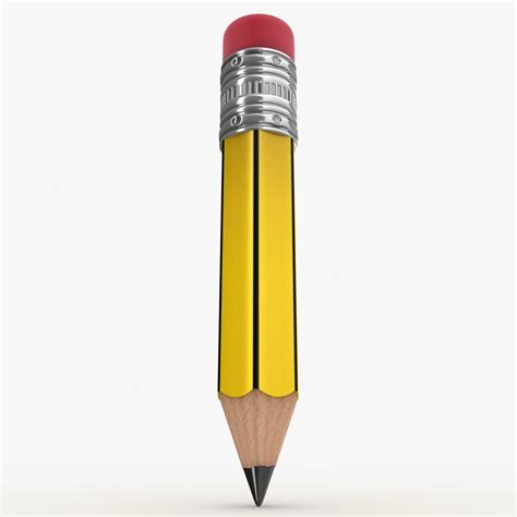 Yellow Black Pencil 3 3d Model 19 Max Fbx Obj 3ds Free3d