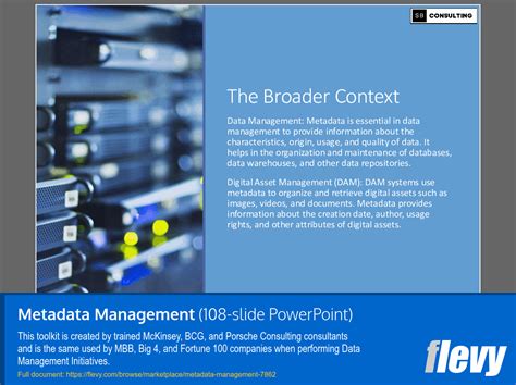 metadata management ppt slide deck