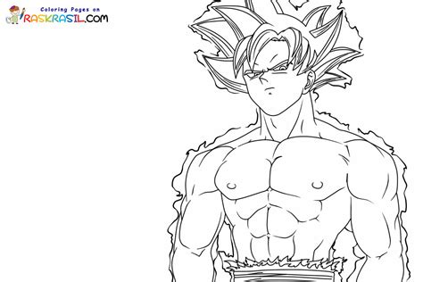 Coloriage Goku Ultra Instinct à Imprimer