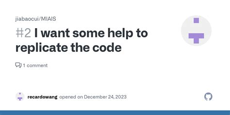 I Want Some Help To Replicate The Code · Issue 2 · Jiabaocuimiais · Github