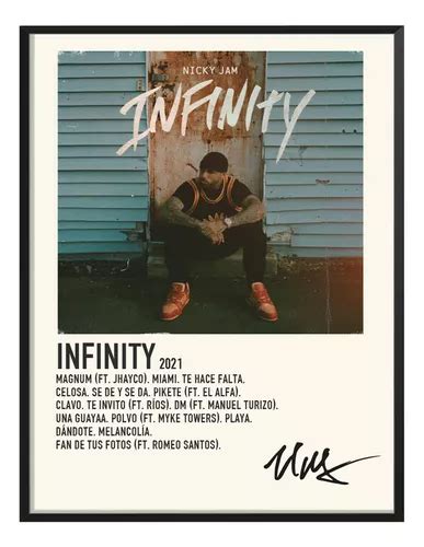 Cuadro Nicky Jam Music Album Tracklist Exitos Infinity Cuotas sin interés