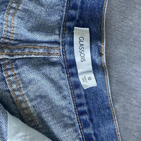 Glassons Low Rise Baggy Longline Denim Jorts Size Depop