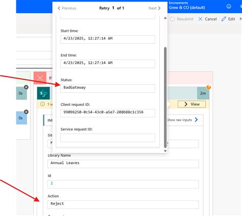 Sharepoint Online Bad Gateway Error When Set Content Approval Status Reject While