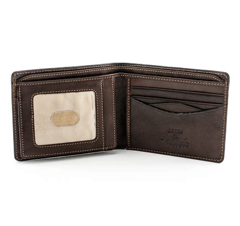 Tony Perotti Italian Leather Express Bifold Wallet with ID Window Flap ...