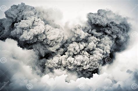Volcanic Ash Cloud In The Sky Stock Illustration Illustration Of