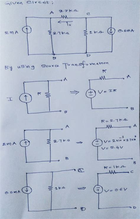 use source transformation to find the current io 2 3 14л бо 2 ma t 1