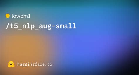 Lowem T Nlp Aug Small Hugging Face