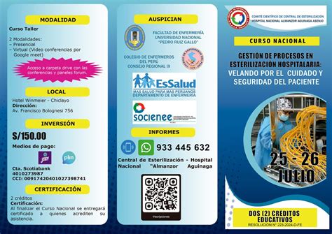 Gestión de procesos en esterilización hospitalaria Velando por el cuidado y seguridad del