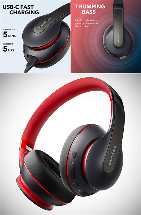 Anker's SoundCore Life Q10 wireless Bluetooth headphones have a 60hr ...