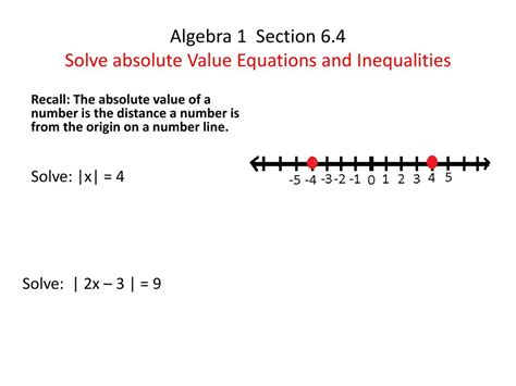 Absolute Value Inequality Number Line