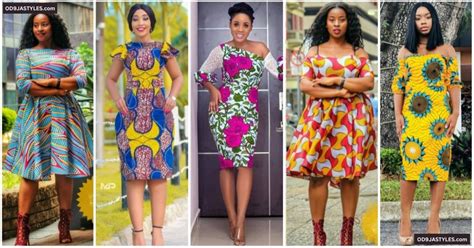 Ankara Knee Length Dresses For Fashionable Ladies Od9jastyles