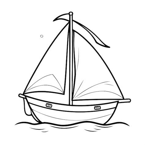 Illustration étonnante D Un Voilier Pour Des Livres à Colorier