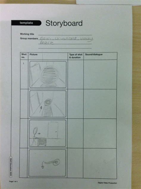Reece Garside Media Blog Continuity Task Storyboard