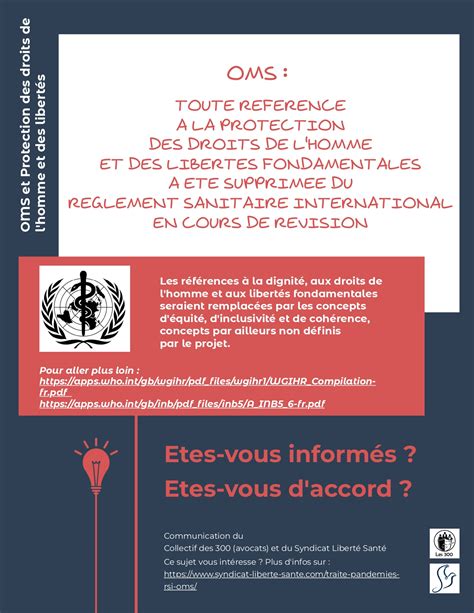 Traité Pandémies Oms Et Règlement Sanitaire International Rsi