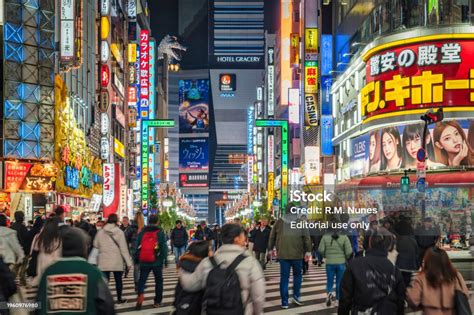 Godzilla Road At Night In Kabukicho The Nightlife And Entertainment