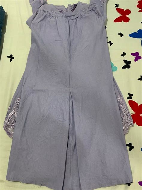 Baju Kurung Lilac Womens Fashion Muslimah Fashion Baju Kurung